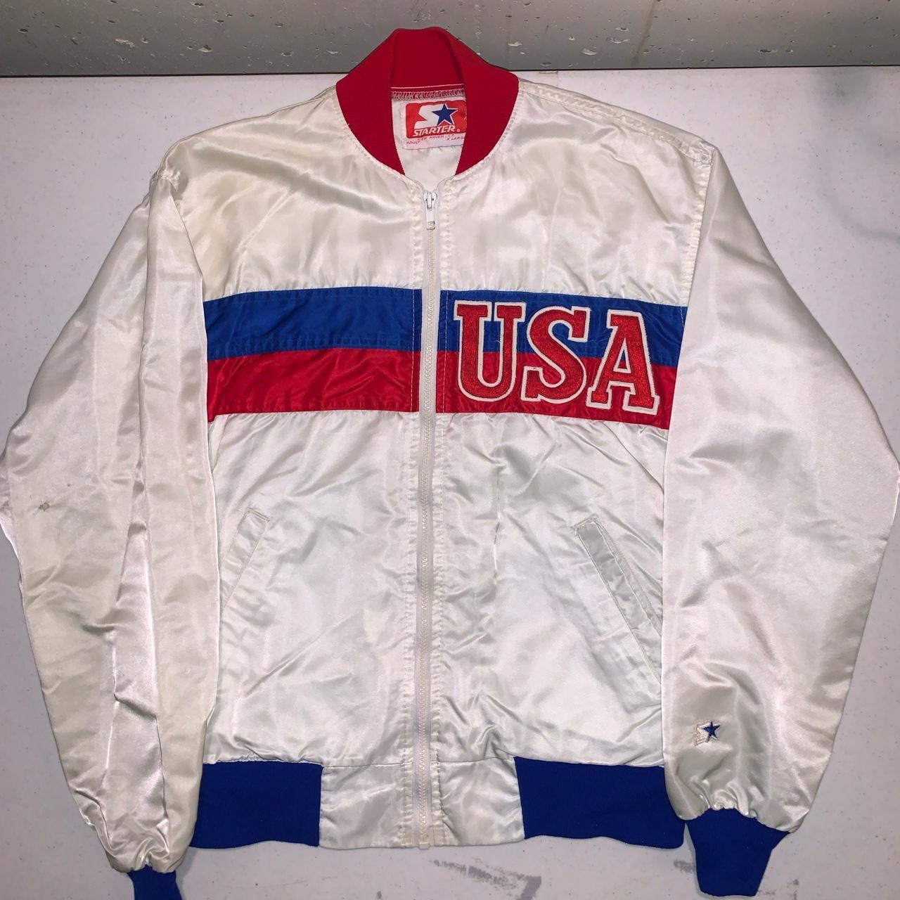 Vintage 80s satin Starter 1984 Los Angeles Olympics... - Depop