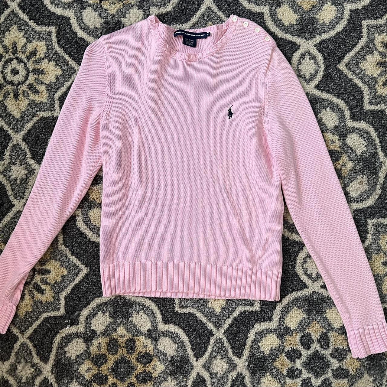Pink Ralph Lauren Sport Sweater #ralphlauren #pink... - Depop