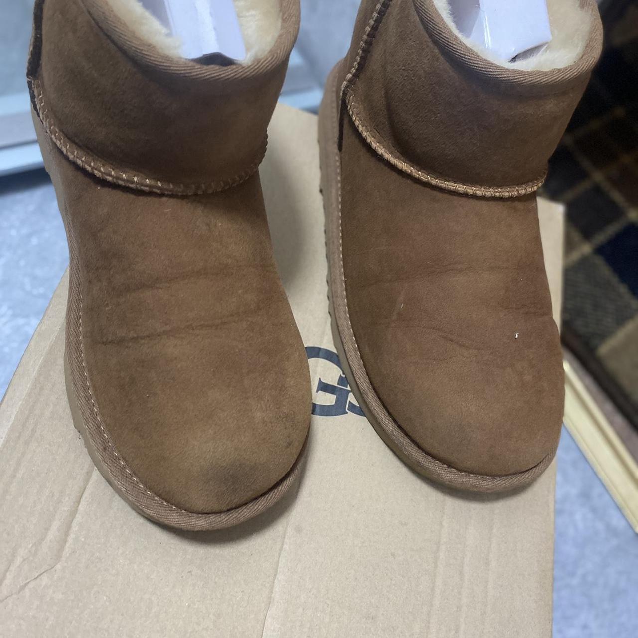 Ugg mini boot Chestnut Size 4 Worn but still got... - Depop