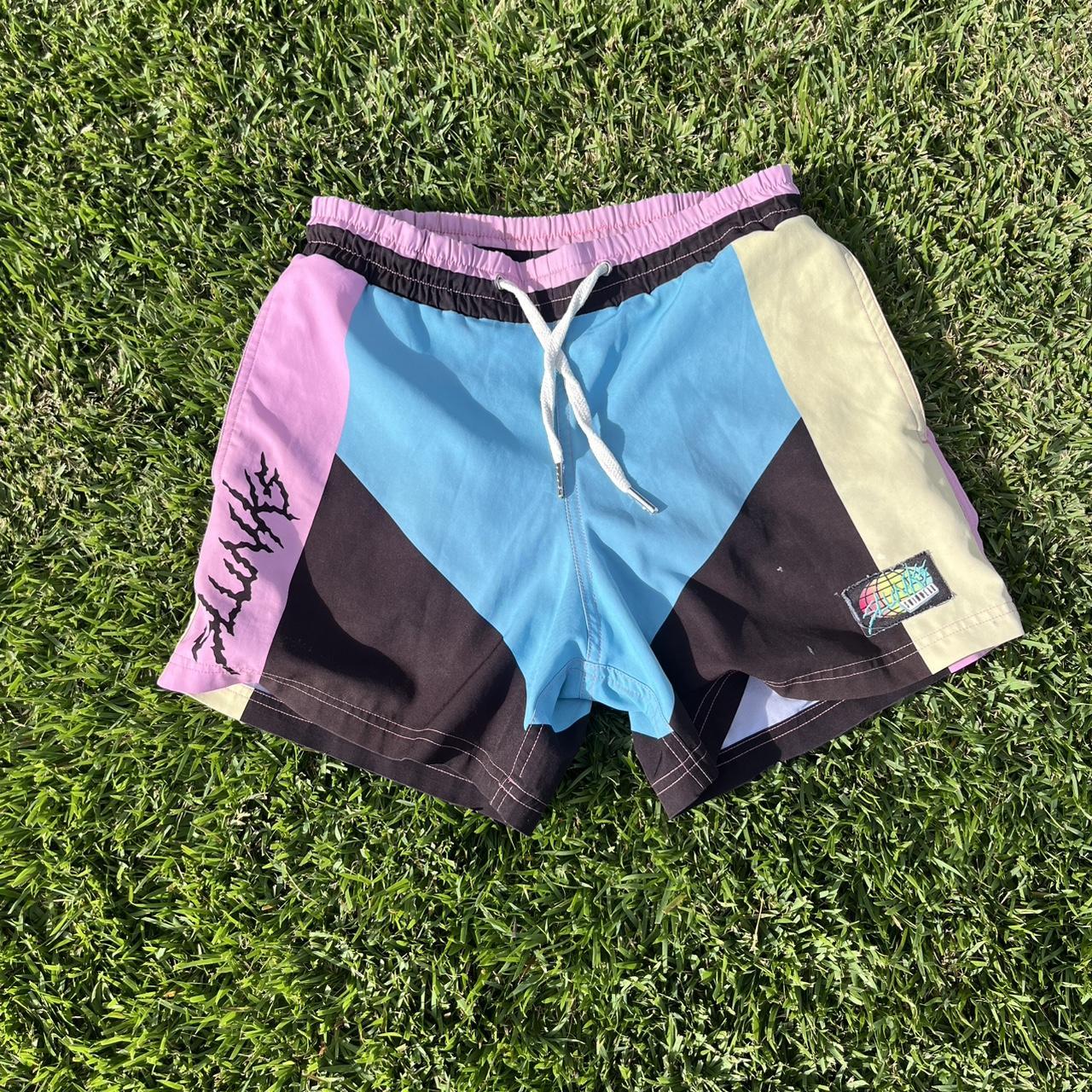 Old slunks with colorful design, size XXS | Depop