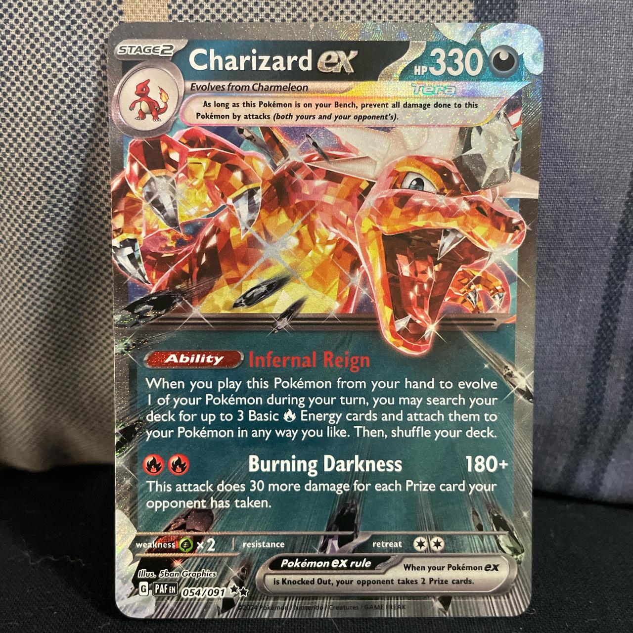 Charizard EX Card - 054/091 Comes with a sleeve as... - Depop