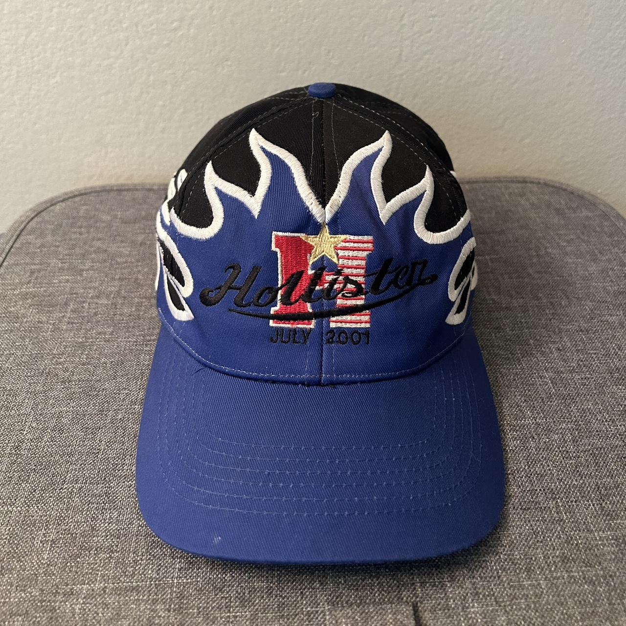 Vintage 2001 Holister SnapBack #flames #y2k... - Depop
