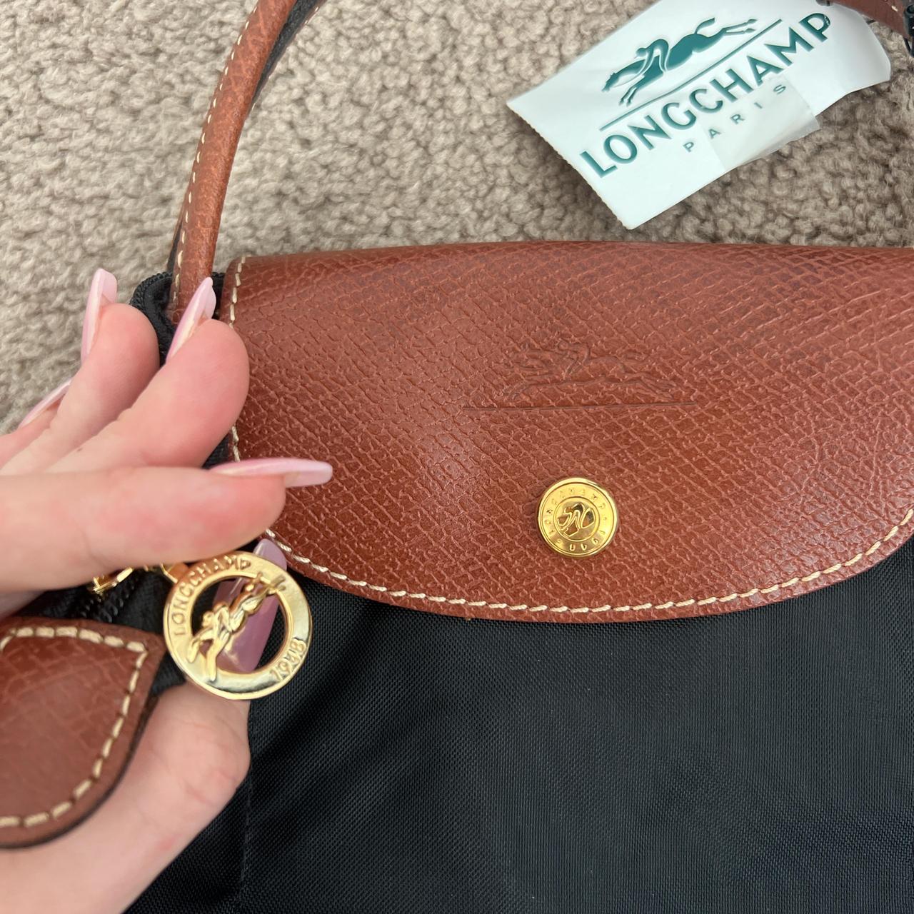 Longchamp Mini Le Pliage handbag with original tag... - Depop