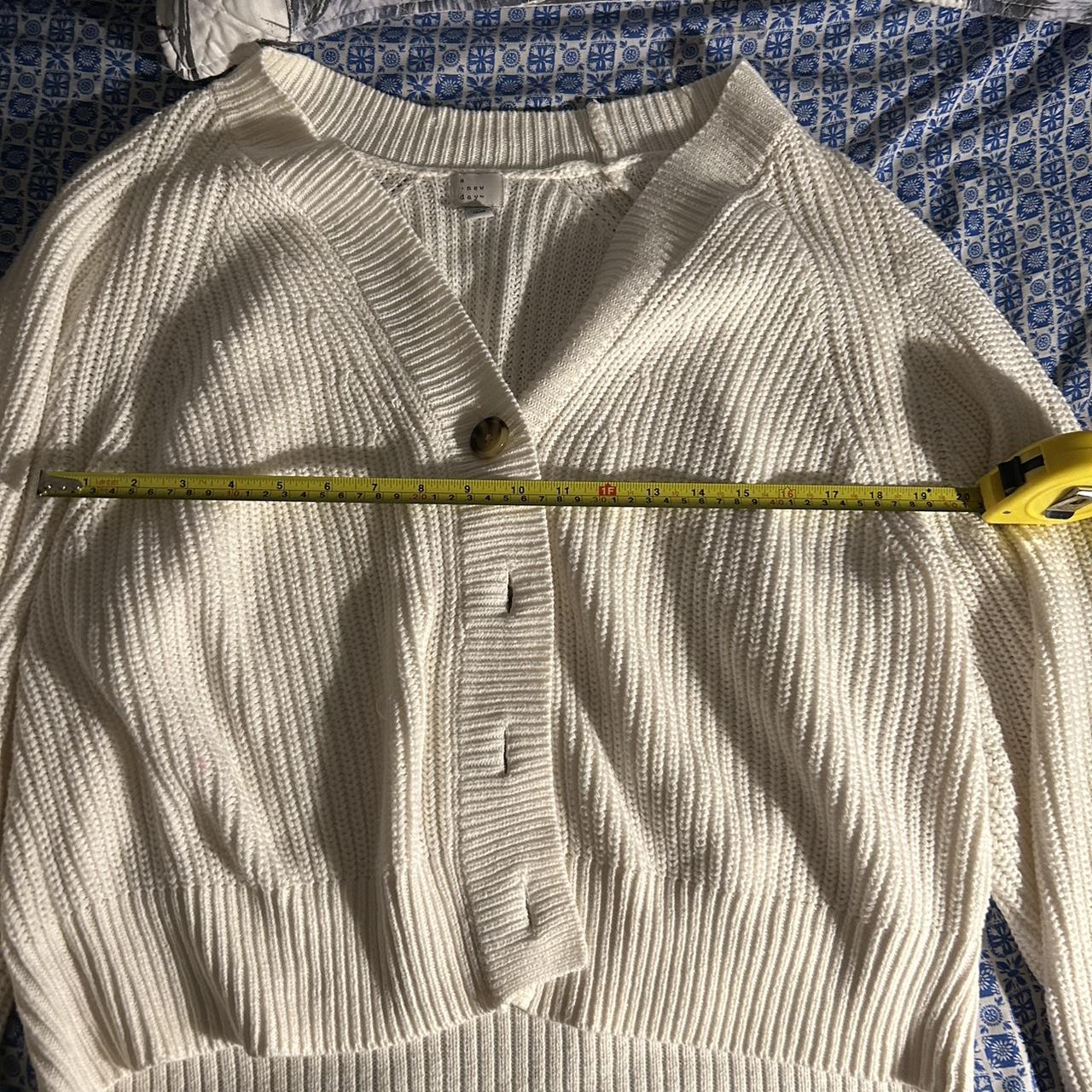 A New Day Women's White Cardigan | Depop