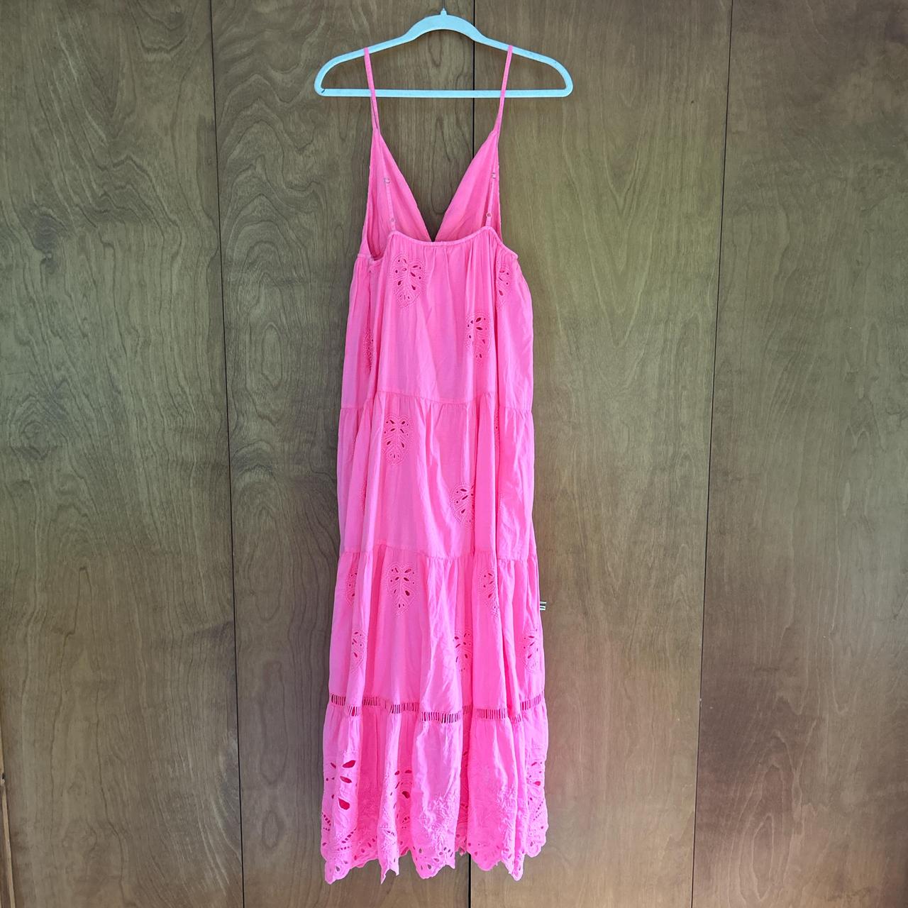 Farm Rio Pink Maxi Dress from summer 2023 #farmrio... - Depop
