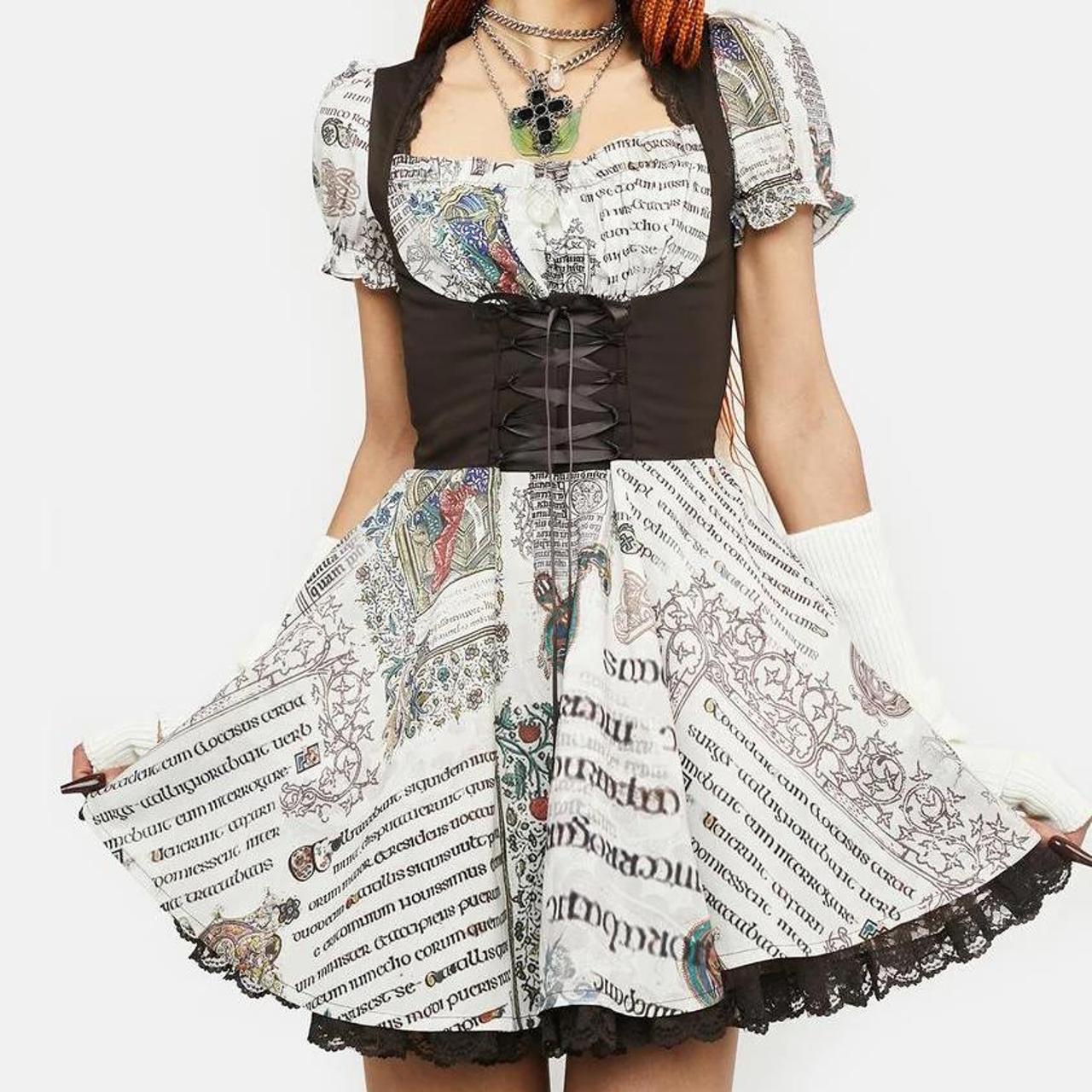 Current mood see the unseen underbust dress Labeled... - Depop