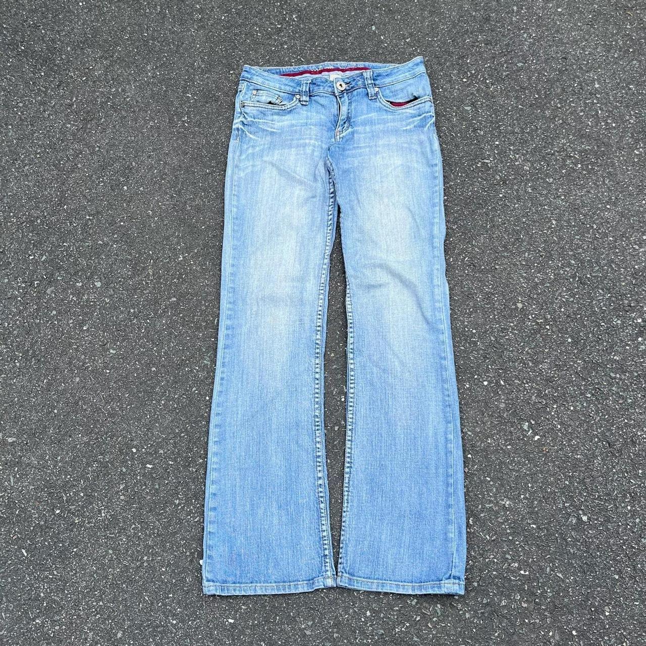 vintage 2000s wide leg refuge lightwash y2k bootcut... - Depop