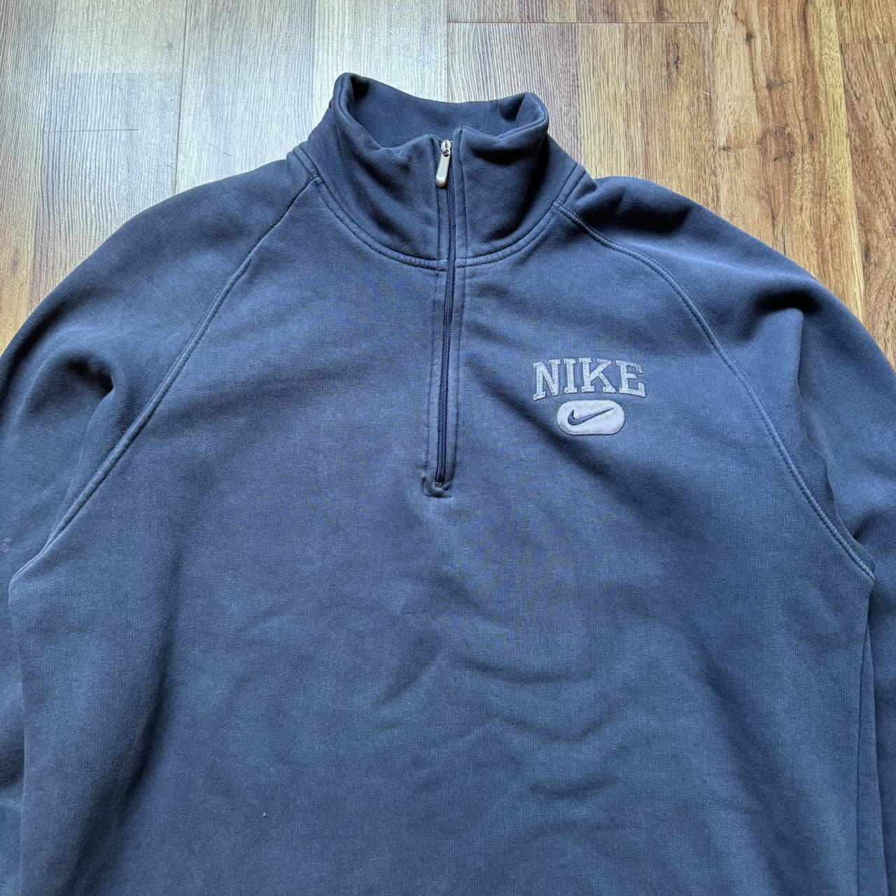 Nike Quarter Zip Navy Blue, in perfect condition... - Depop