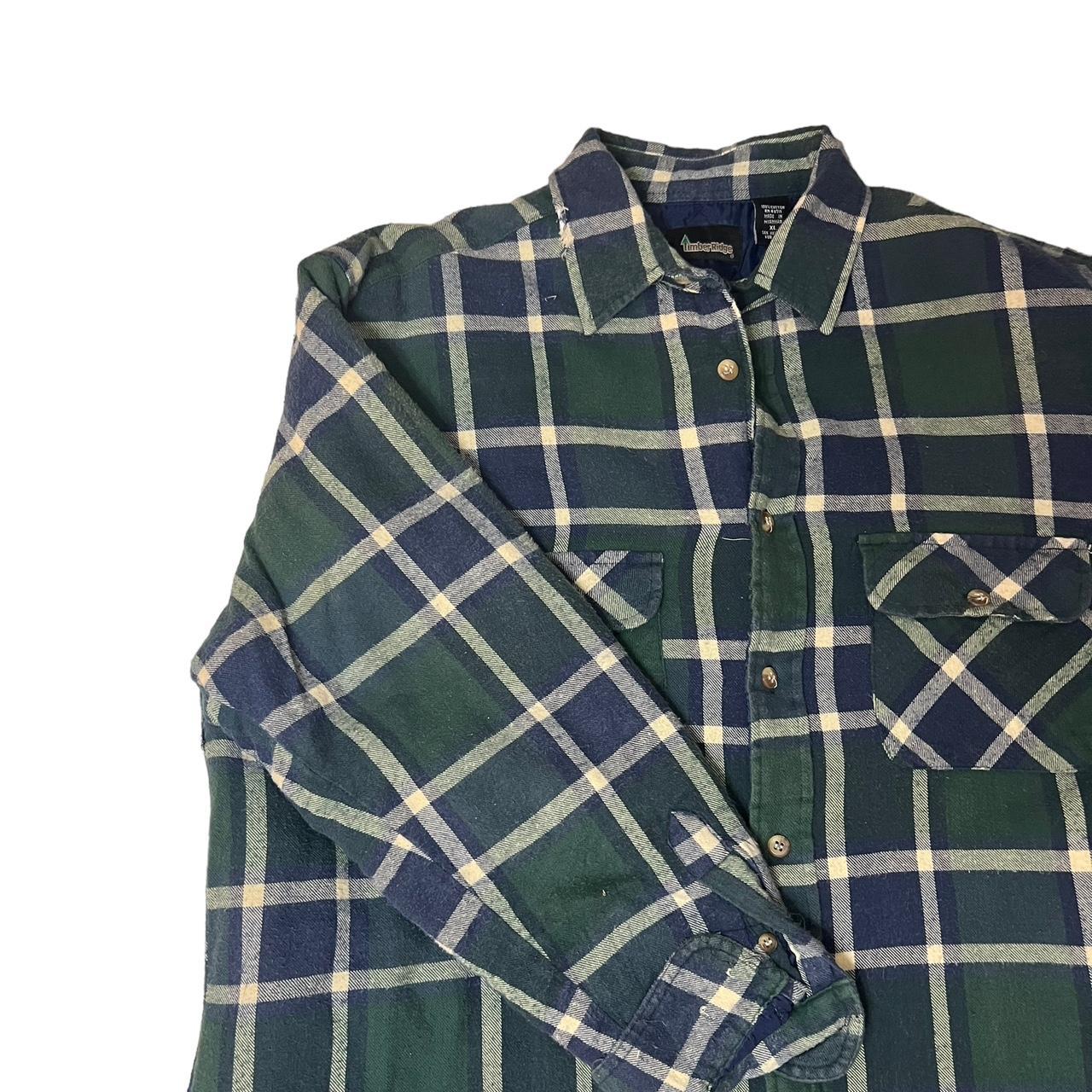 Vintage Flannel Jacket Brand: Timber Ridge -100%... - Depop