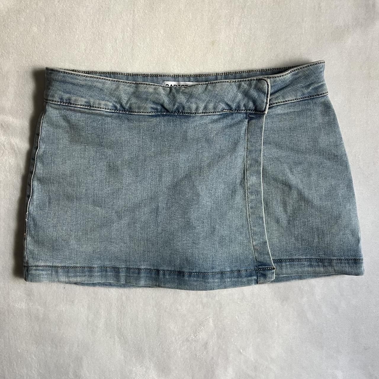 Garage Mini Denim Wrap Skort Size 28 Used once | Depop