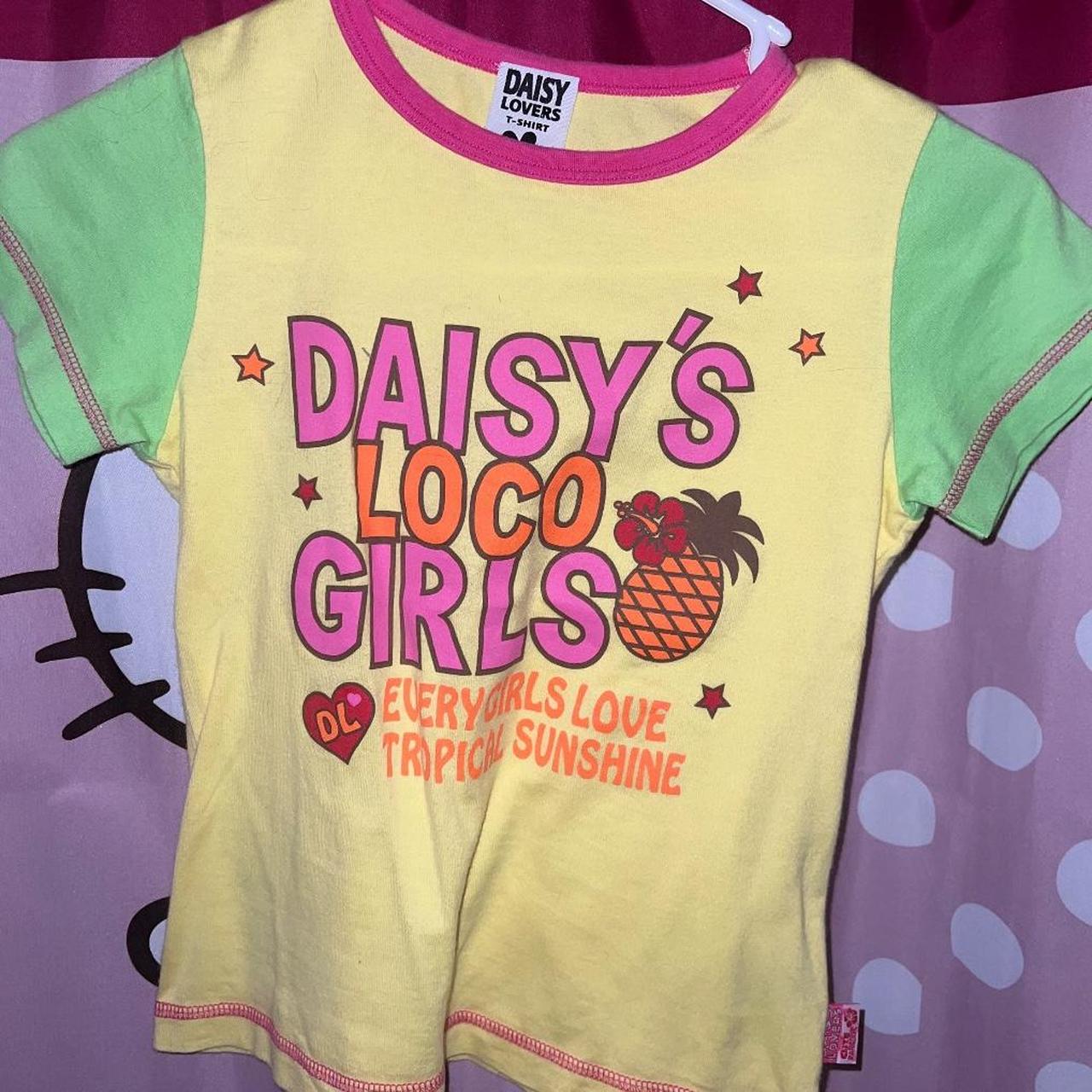 daisy lovers daisy loco girls tee tropical kawaii... | Depop