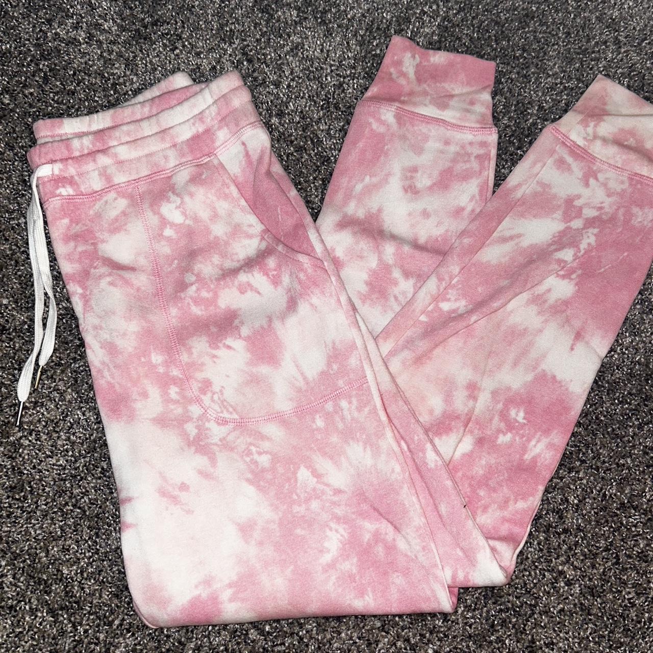 Pink Tye Dye Joggers Size Small - Depop