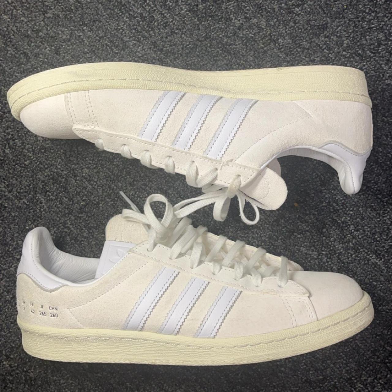 Adidas cream shoes - UK8 Open to offers - send... - Depop