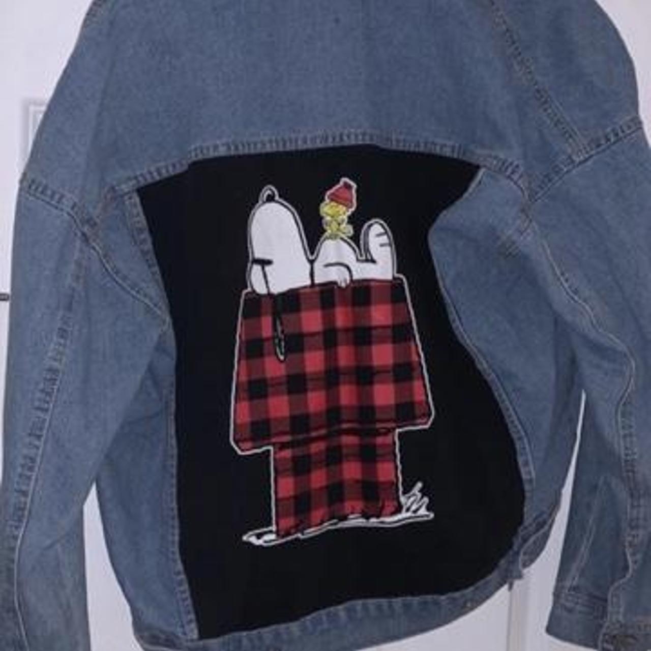 Snoopy denim jacket RRP £60 New, without tags... - Depop