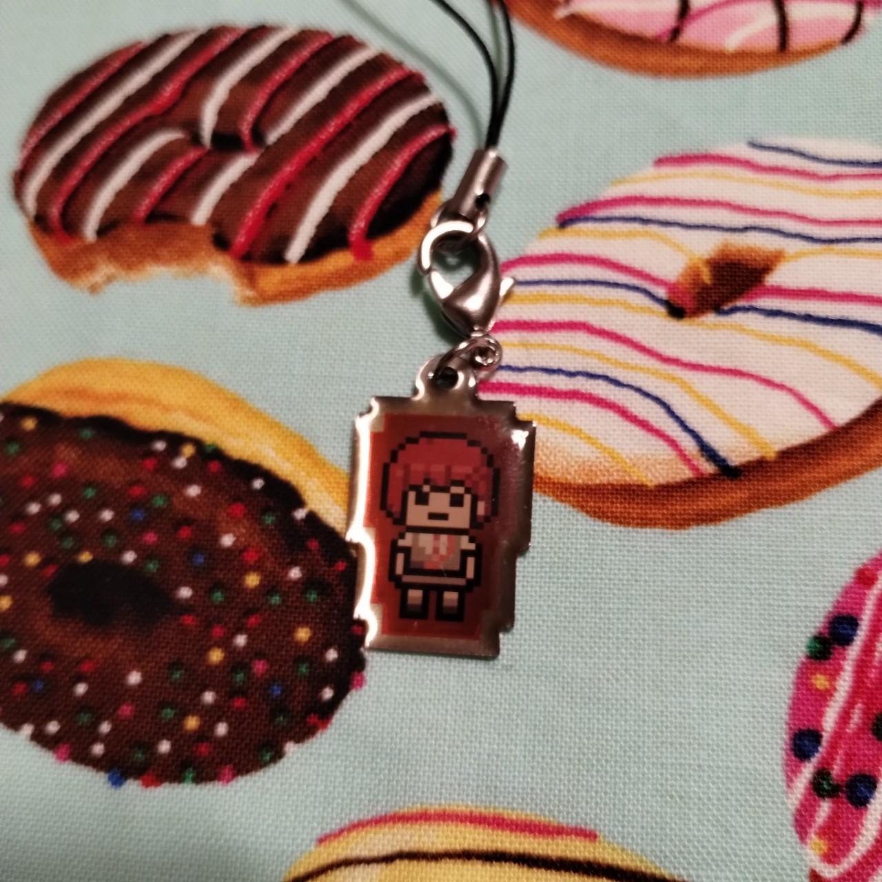 Danganronpa pixel metal charm of Mahiru... - Depop
