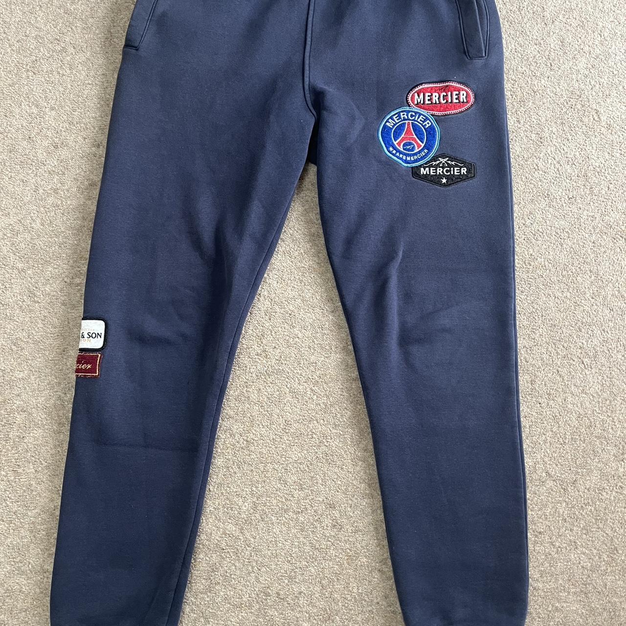 Mercier original badge joggers | navy blue | size... - Depop
