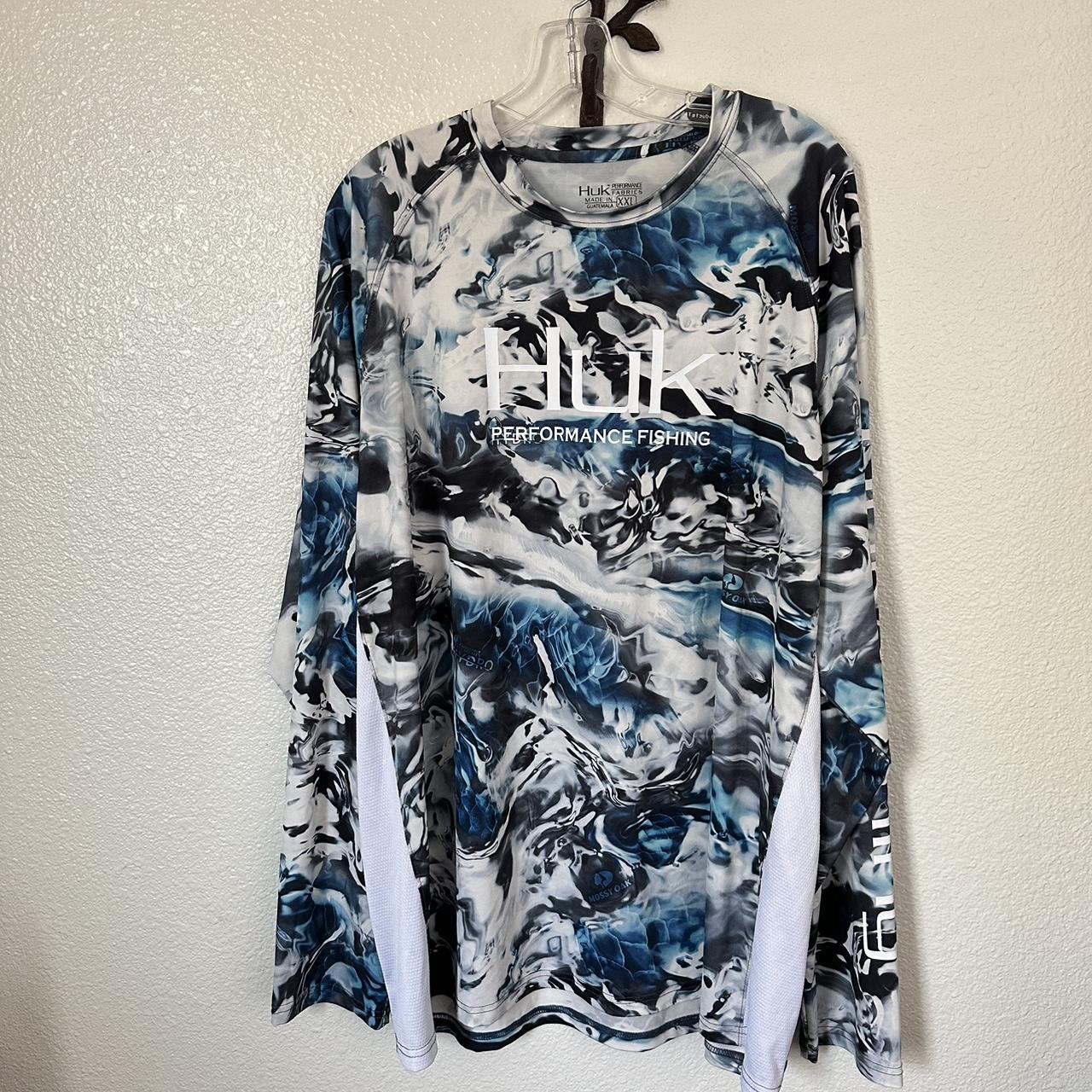 Huk Performance Fishing Mossy Oak Pursuit Hydro... - Depop