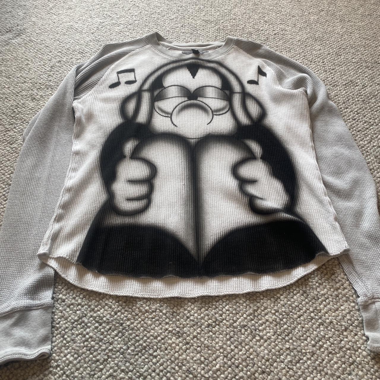 Atticus Torre 1/1 airbrushed waffle thermal small A... | Depop
