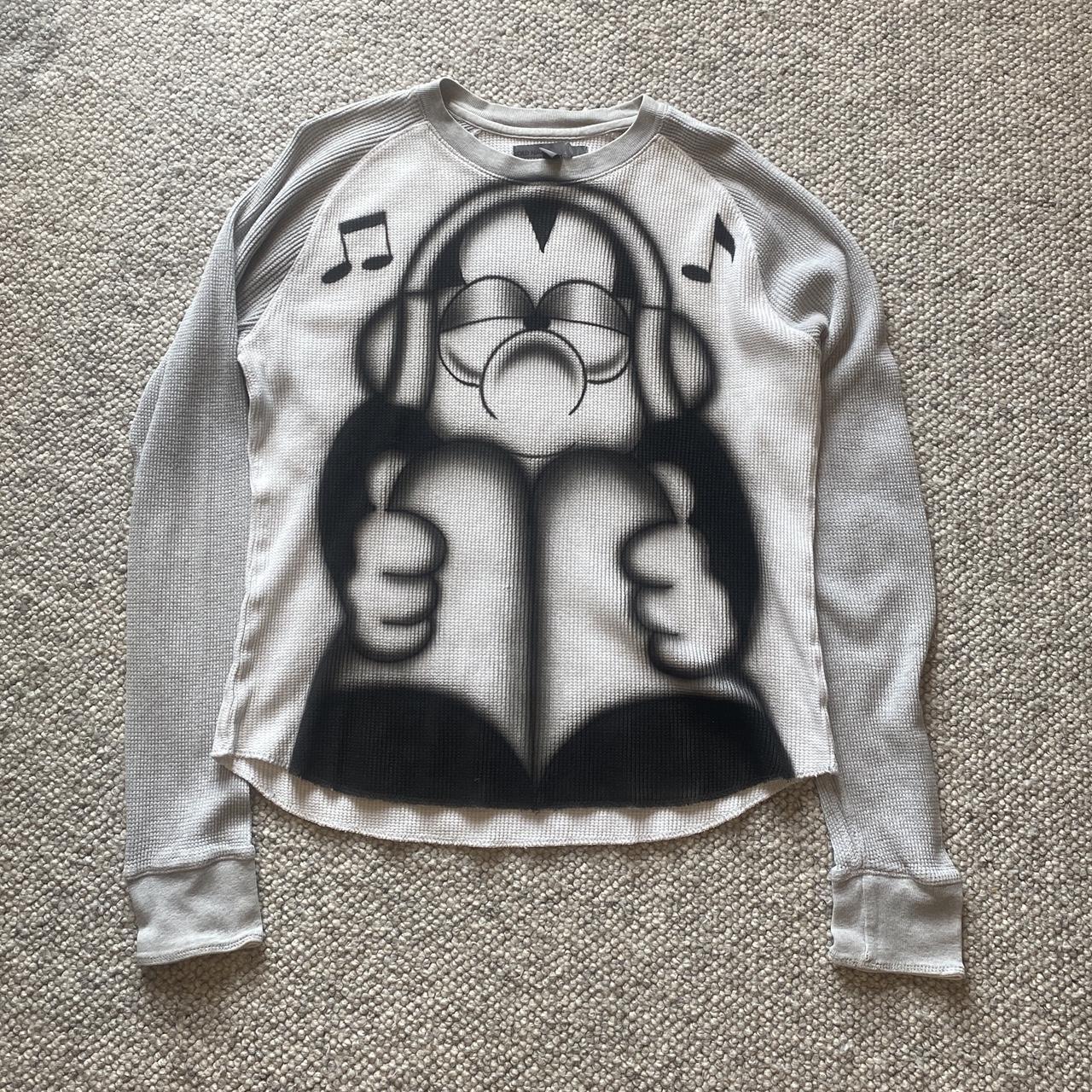 Atticus Torre 1/1 airbrushed waffle thermal small A... | Depop