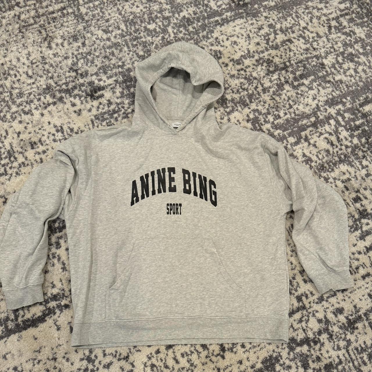 Anine Bing Sport Hoodie Grey Large Only worn a... - Depop