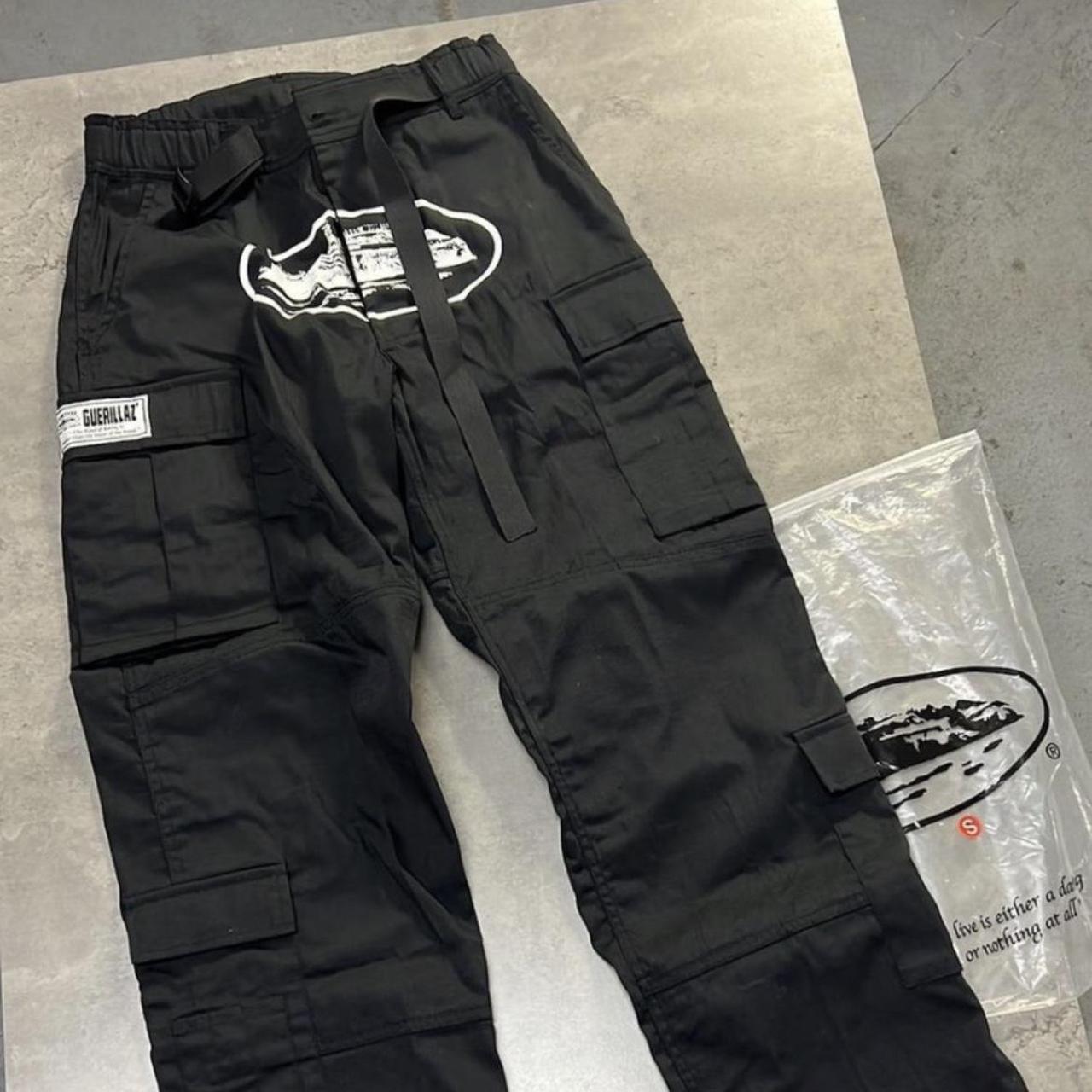 Black corteiz cargos all sizes sold out online... - Depop