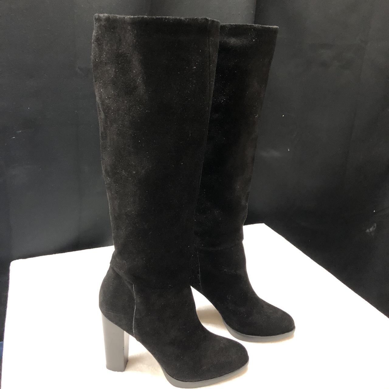 REPORT Signature tall black suede platform boots.... - Depop