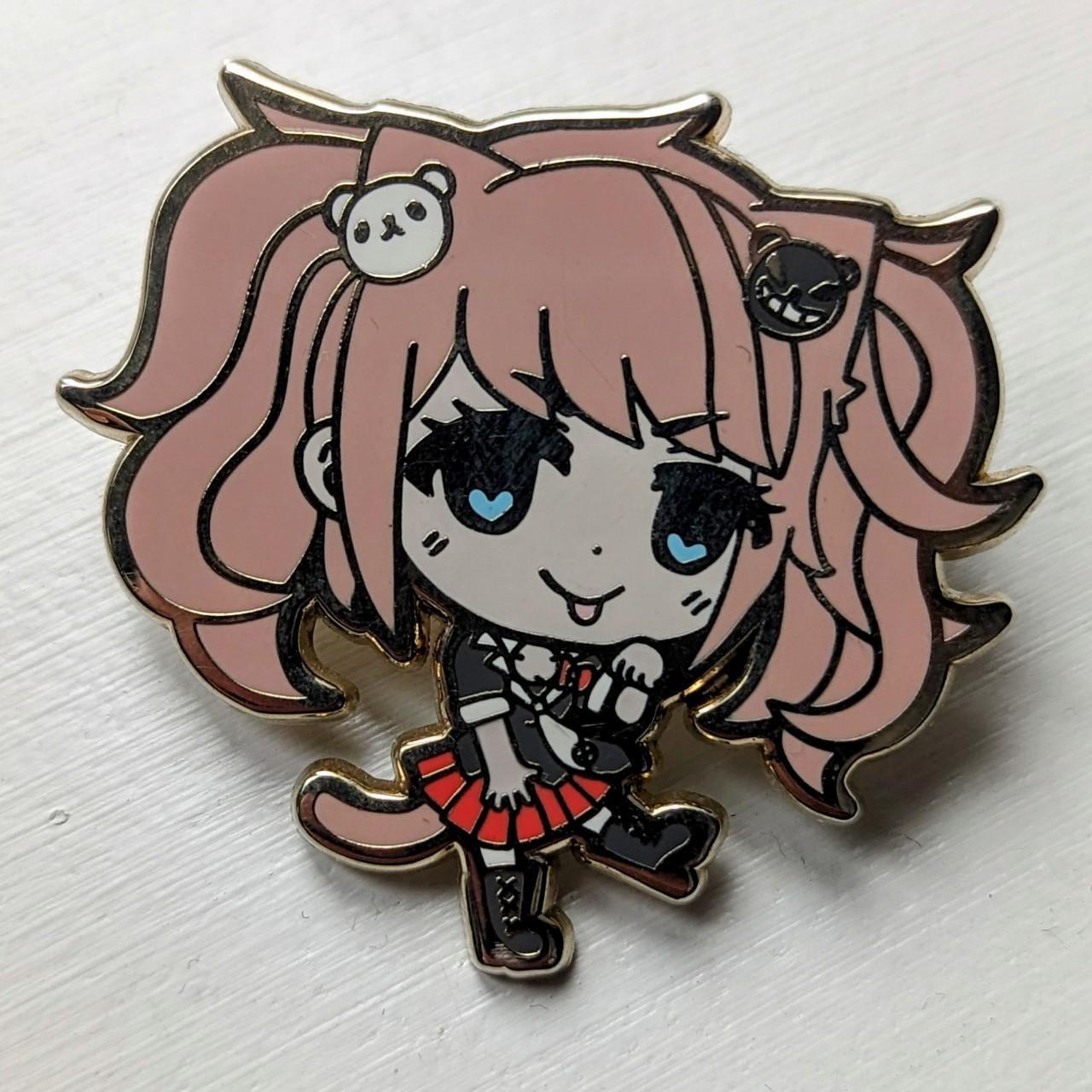 Junko Enoshima neko cat enamel pin Very high... - Depop