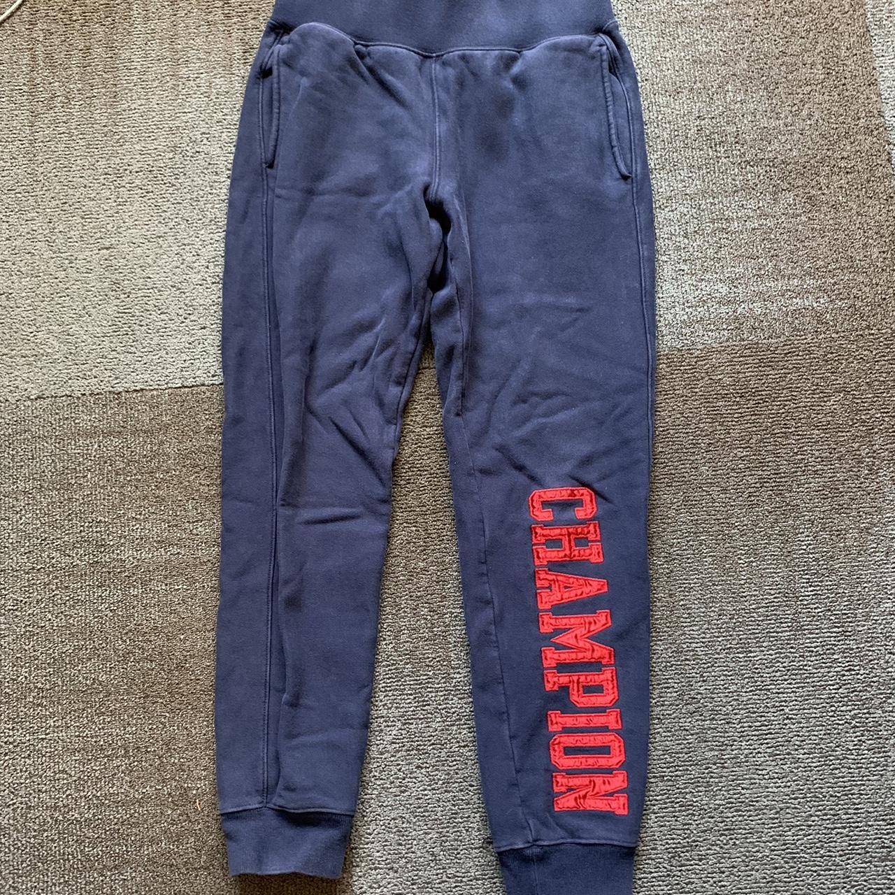 Dope champion sweats Size small women’s Navy with... - Depop