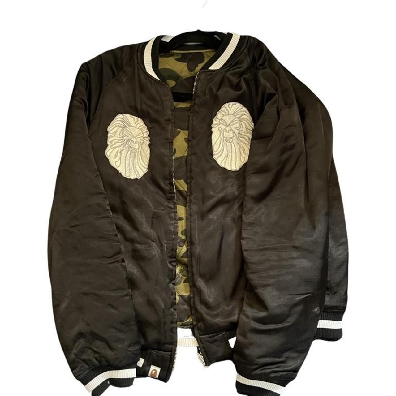 Bape * RARE* Authentic Camo Reversible Bomber... - Depop