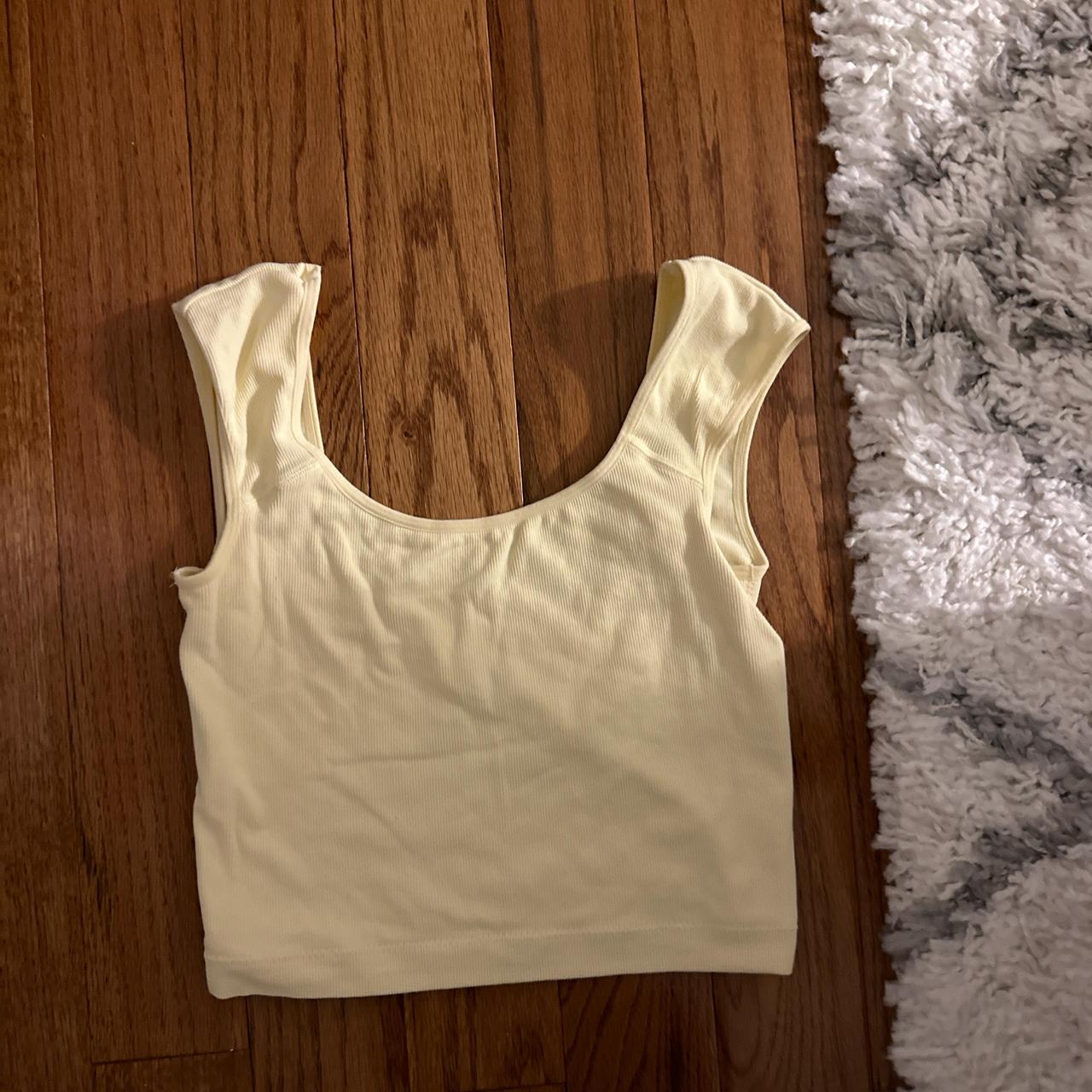 Light yellow tank top from Garage - Depop