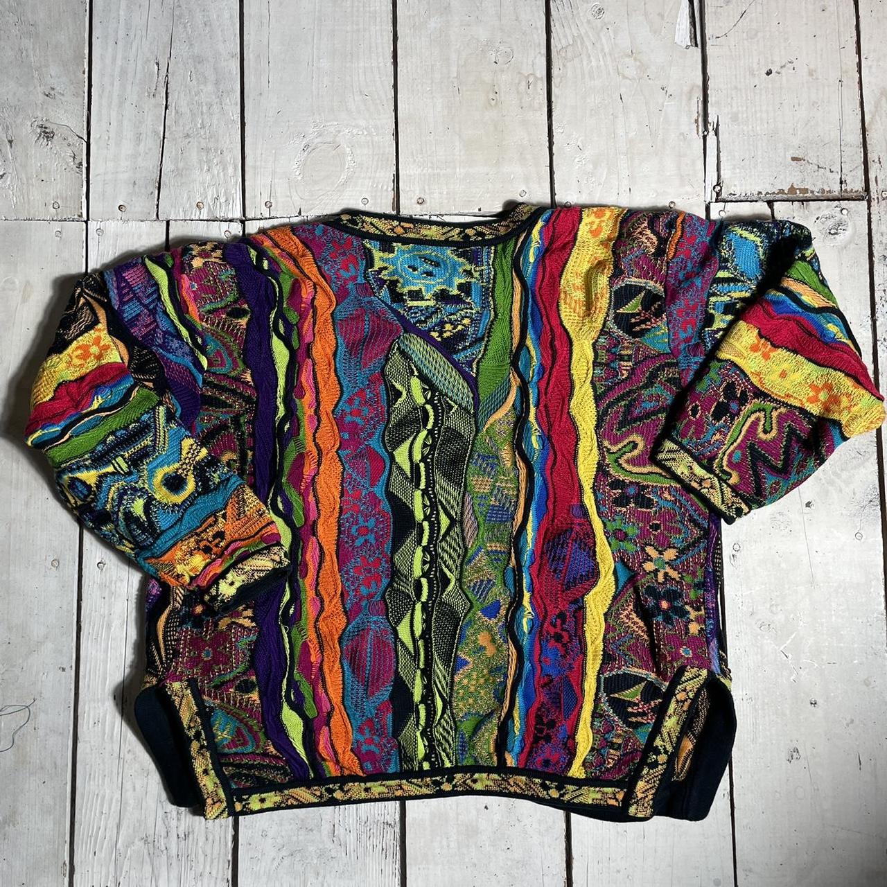 1980s Coogi 3D Knit Caridgan Sweater Grail... - Depop