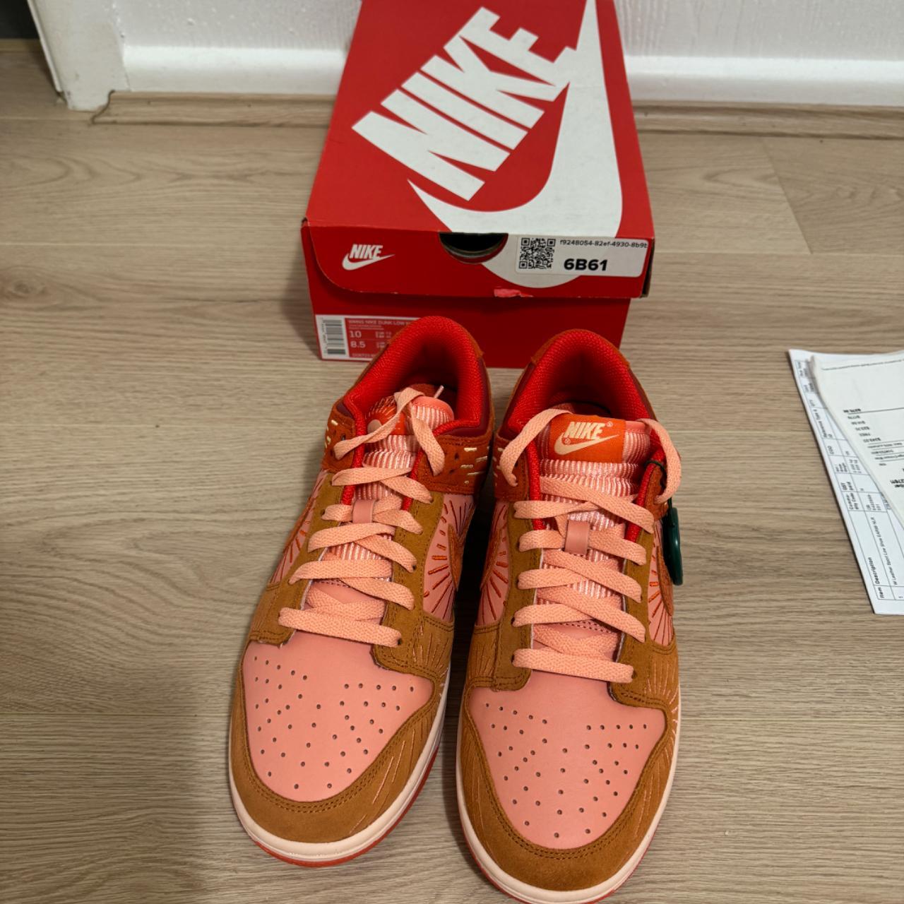 Hello, New Nike Dunks, low women US 10. Never worn,... - Depop