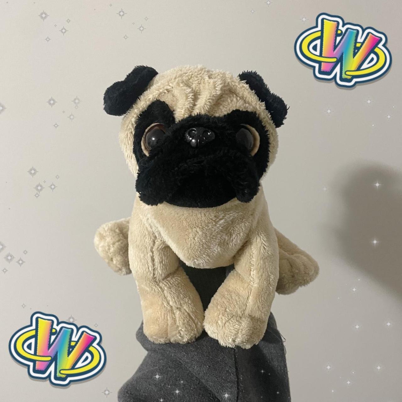 GANZ Webkinz Pug (HM105)🐶🦴🐾 no code, otherwise good... | Depop