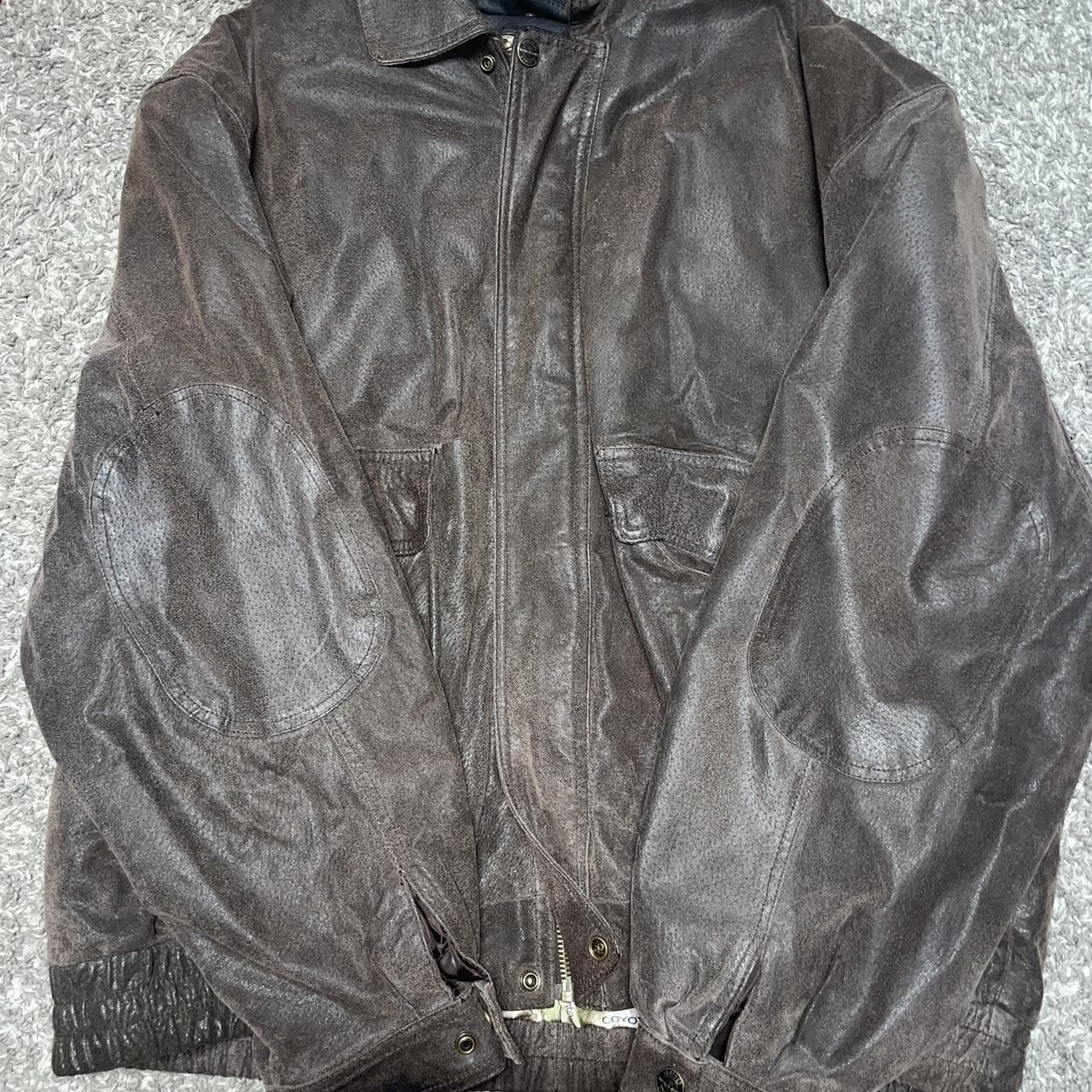 Wilson’s Leather Map Coat #vintage #rare - Depop