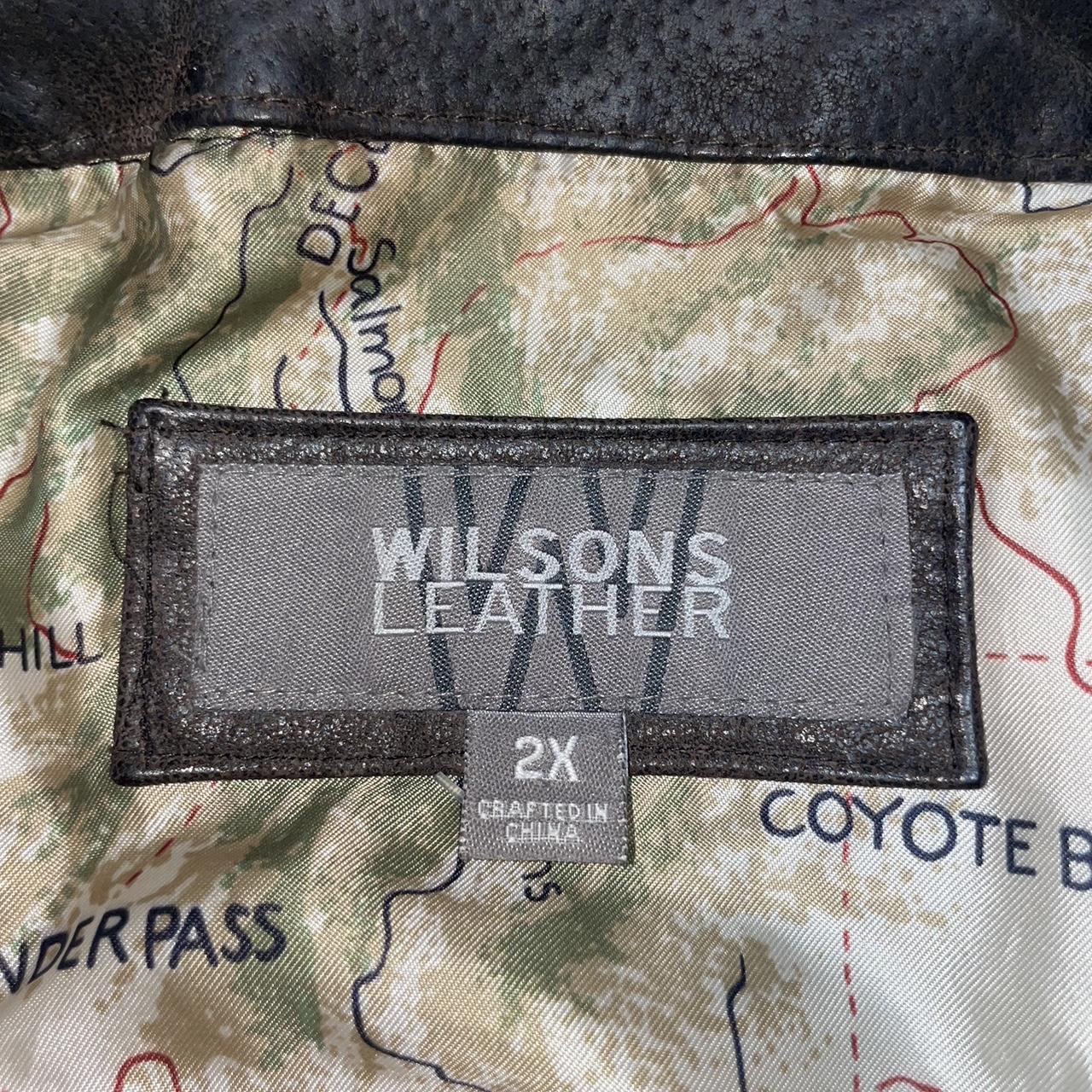 Wilson’s Leather Map Coat #vintage #rare - Depop