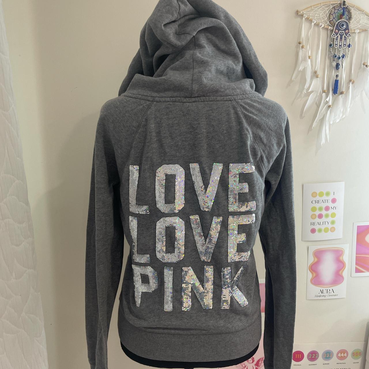 grey y2k rhinestones embellished victoria secret... | Depop