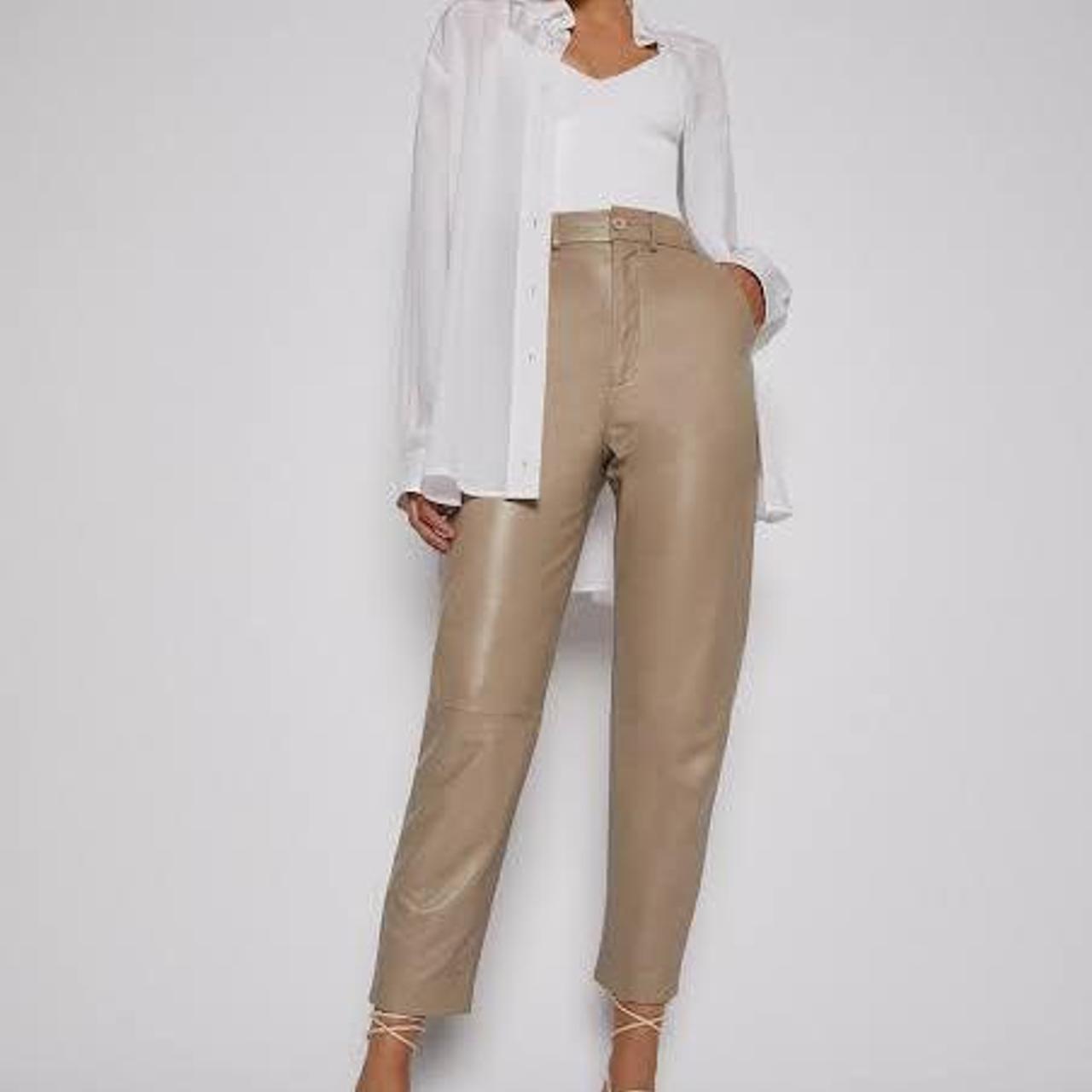 Brand new Scanlan Theodore leather pants. Size AUS... - Depop