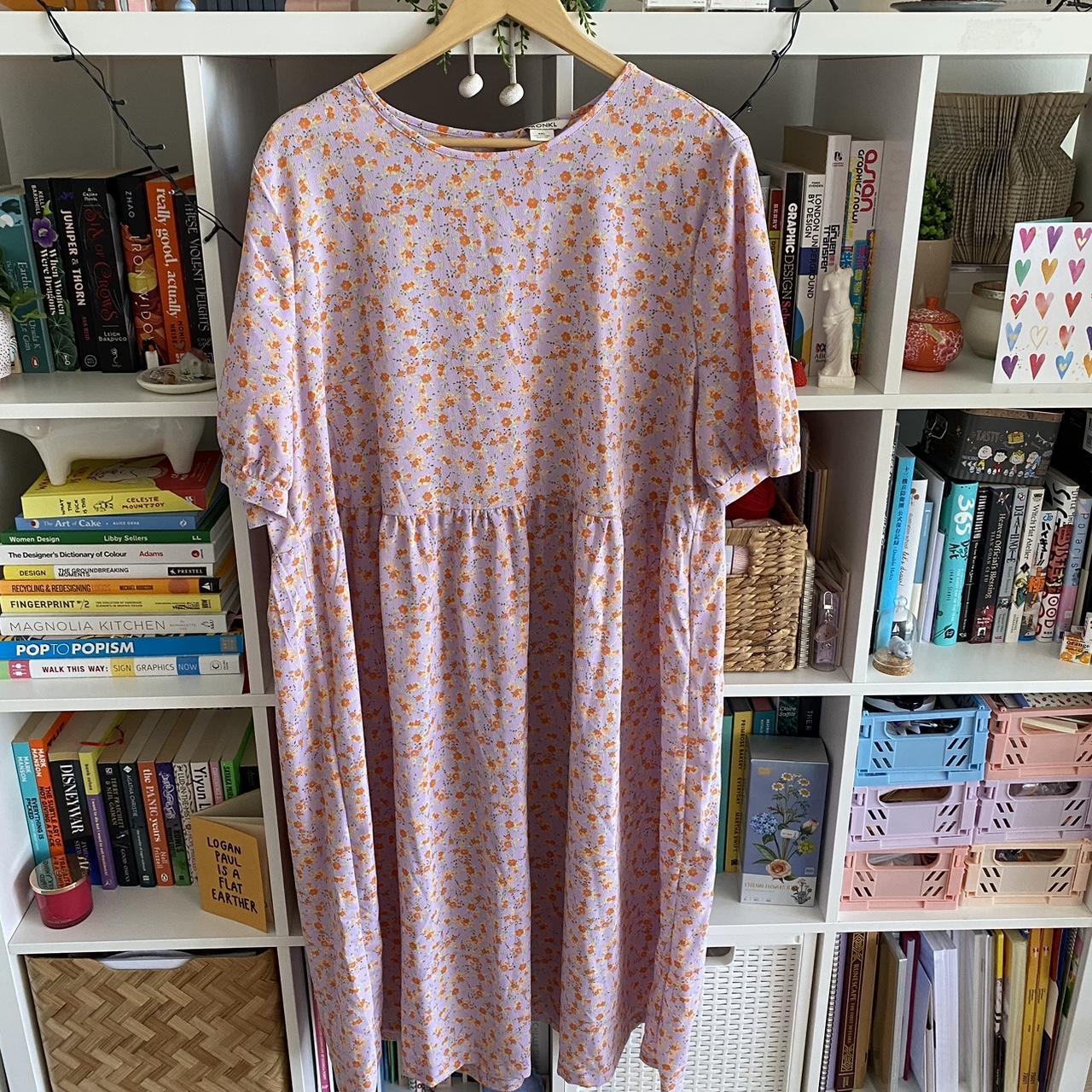 monki dress size XXL. fits to size. under knee... - Depop