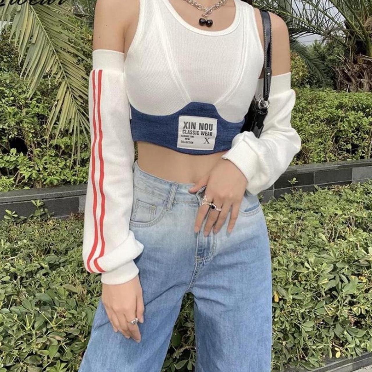 Blackpink Jennie Arm Sleeve Top #jennie #blackpink... - Depop