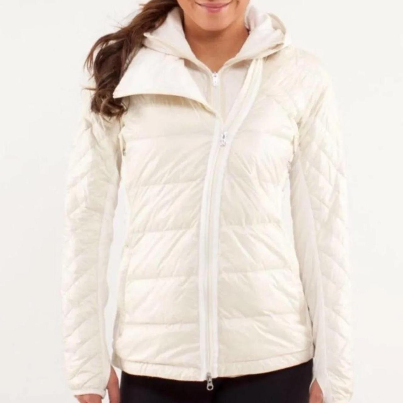 Lululemon What The Fluff Jacket in Polar Cream made... - Depop