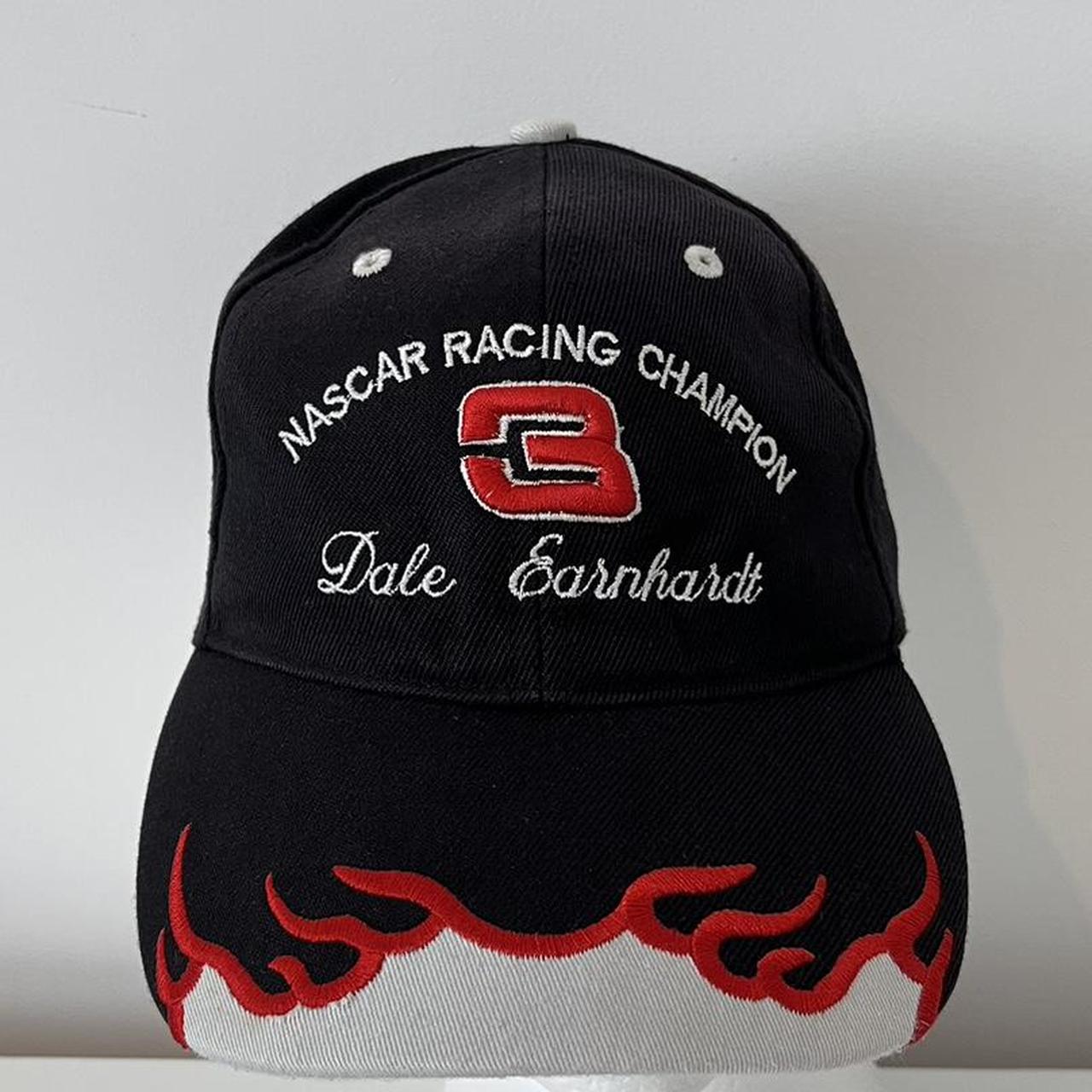 NASCAR Men's Black and Red Hat | Depop