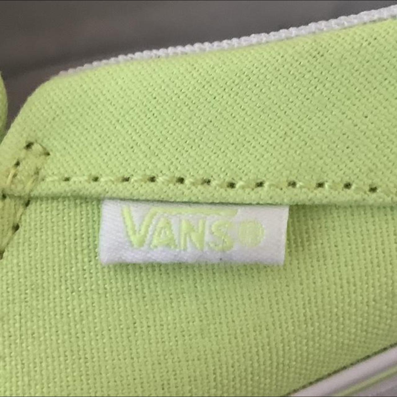 Lime Green Slip On Vans Size: US 8... - Depop