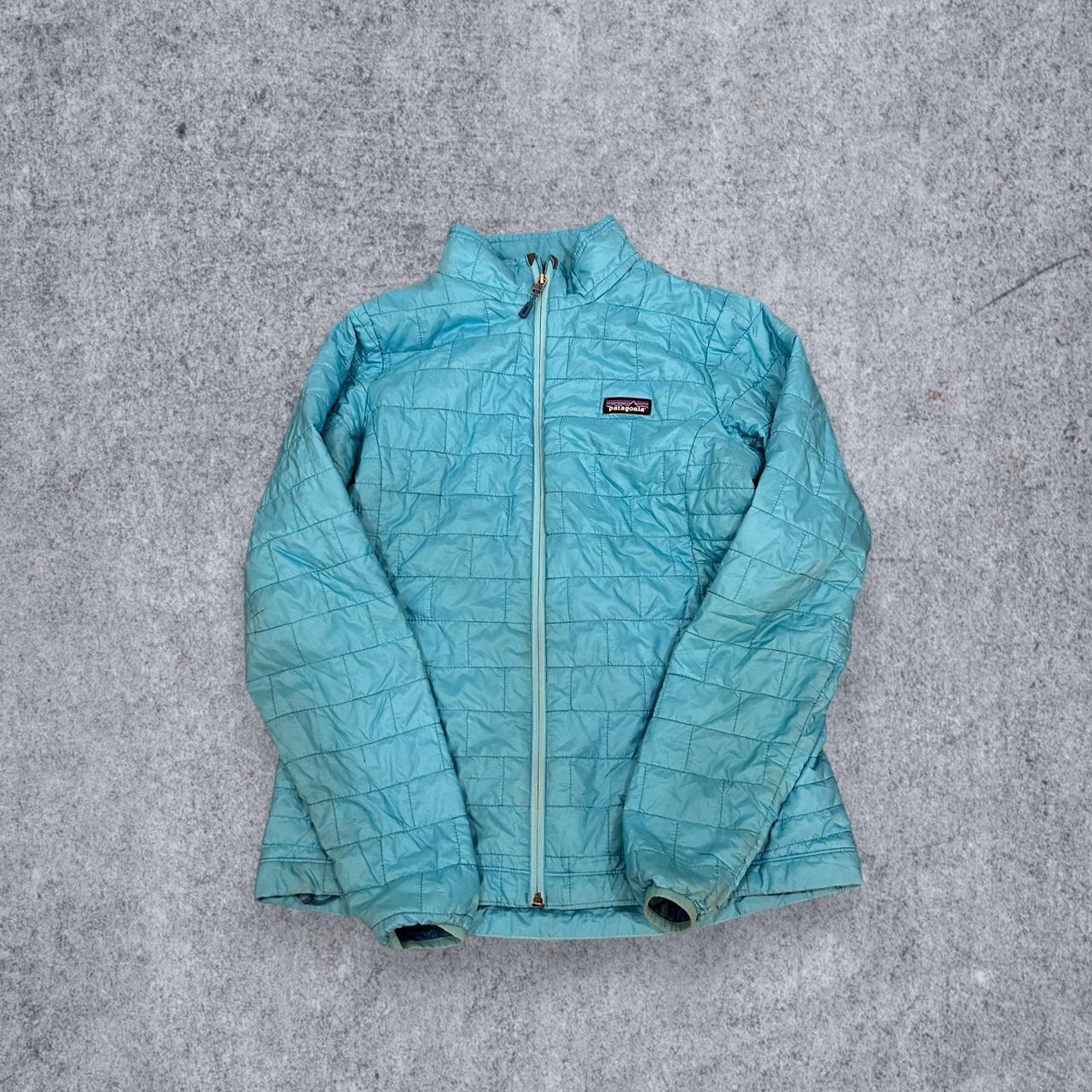 Blue Patagonia Primaloft Jacket Size:... - Depop