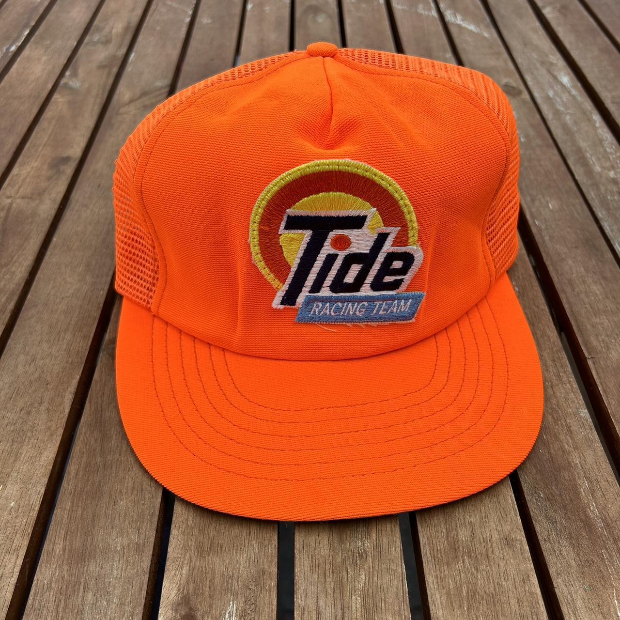 Vintage Orange Tide Racing Hat One Size Fits... - Depop