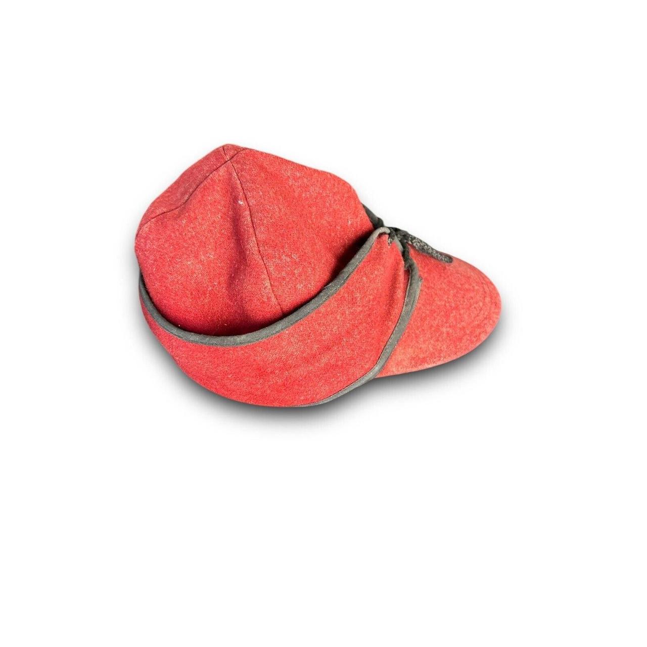 Vintage Outdoor Rancher Red Wool Blend Winter Cap... - Depop