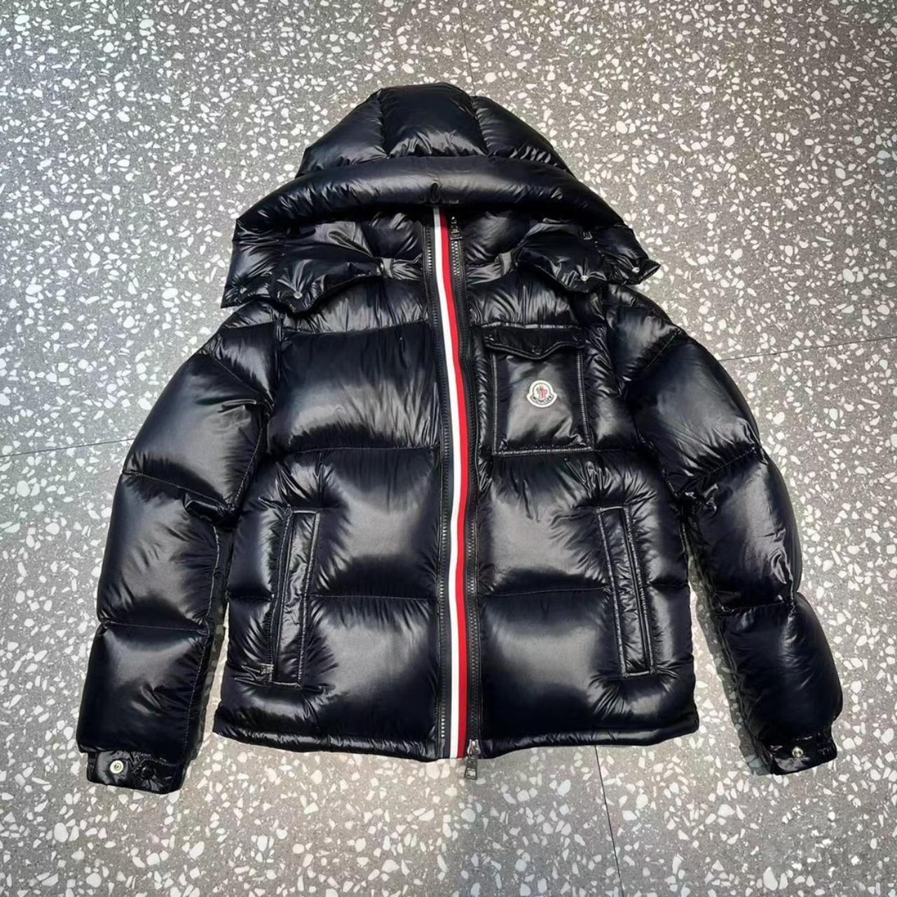 Moncler Montbeliard series ski season solid color... - Depop