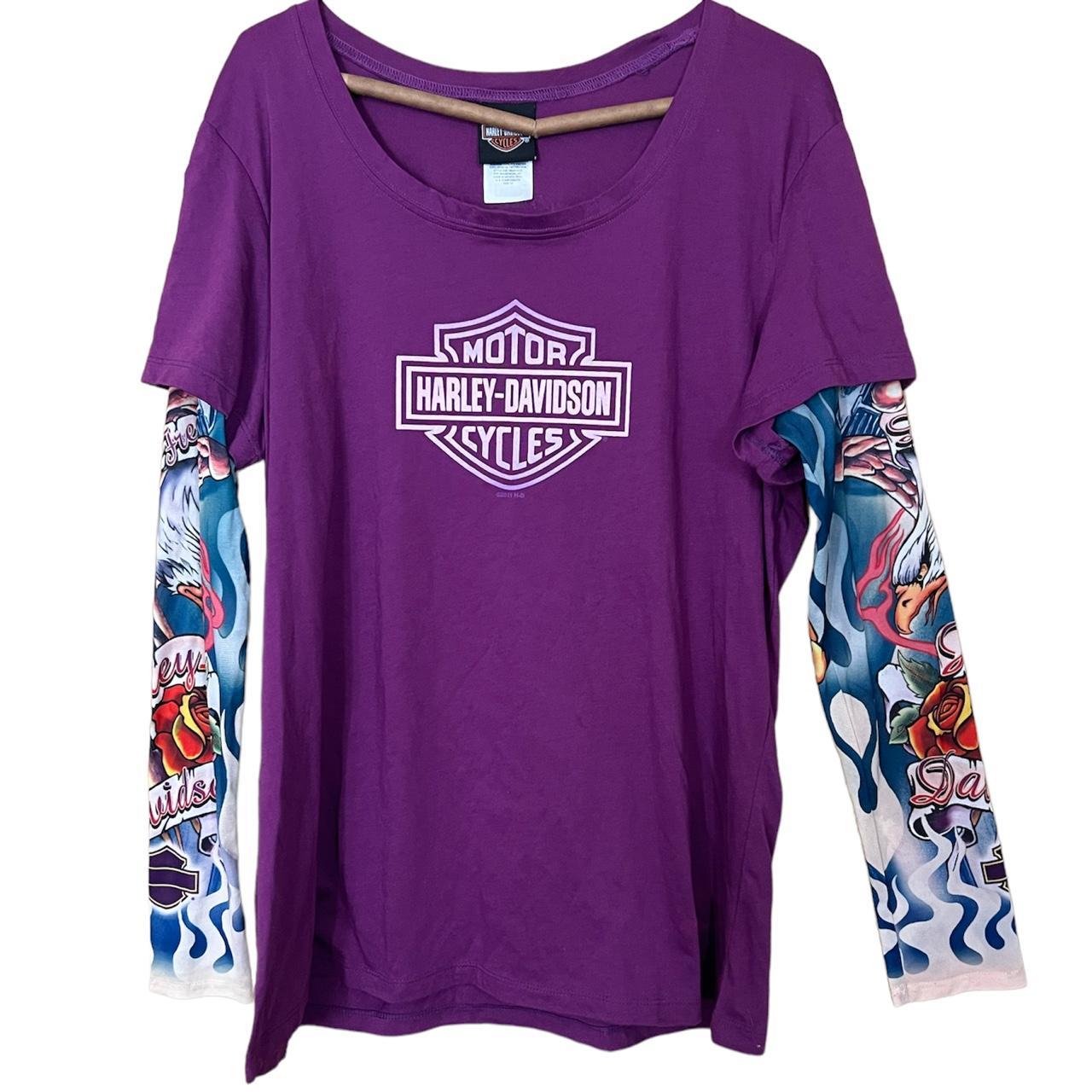 Harley Davidson Womens Blouse Depop
