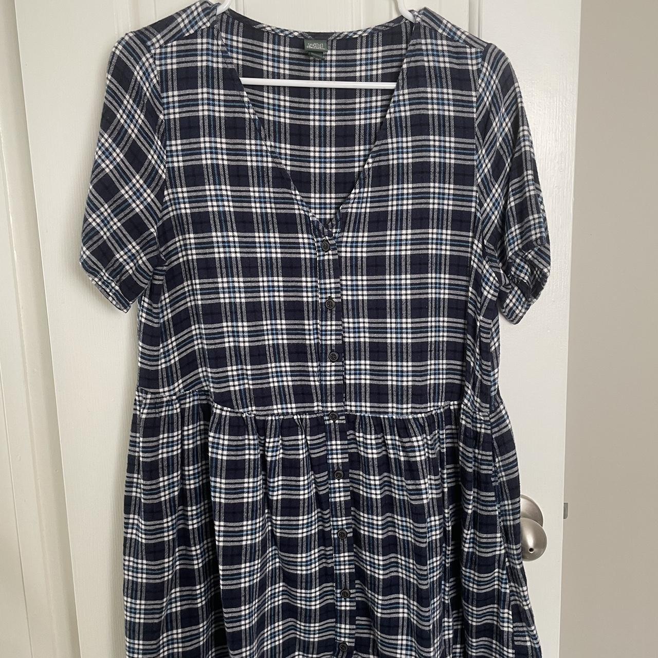 Wild Fable Plaid Pattern Dress - Depop