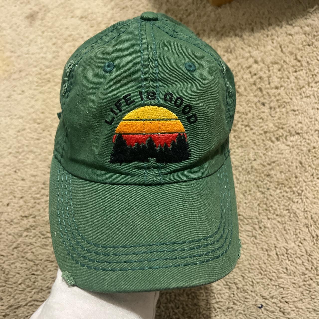 Green Life is Good Baseball Cap - only worn a couple... - Depop