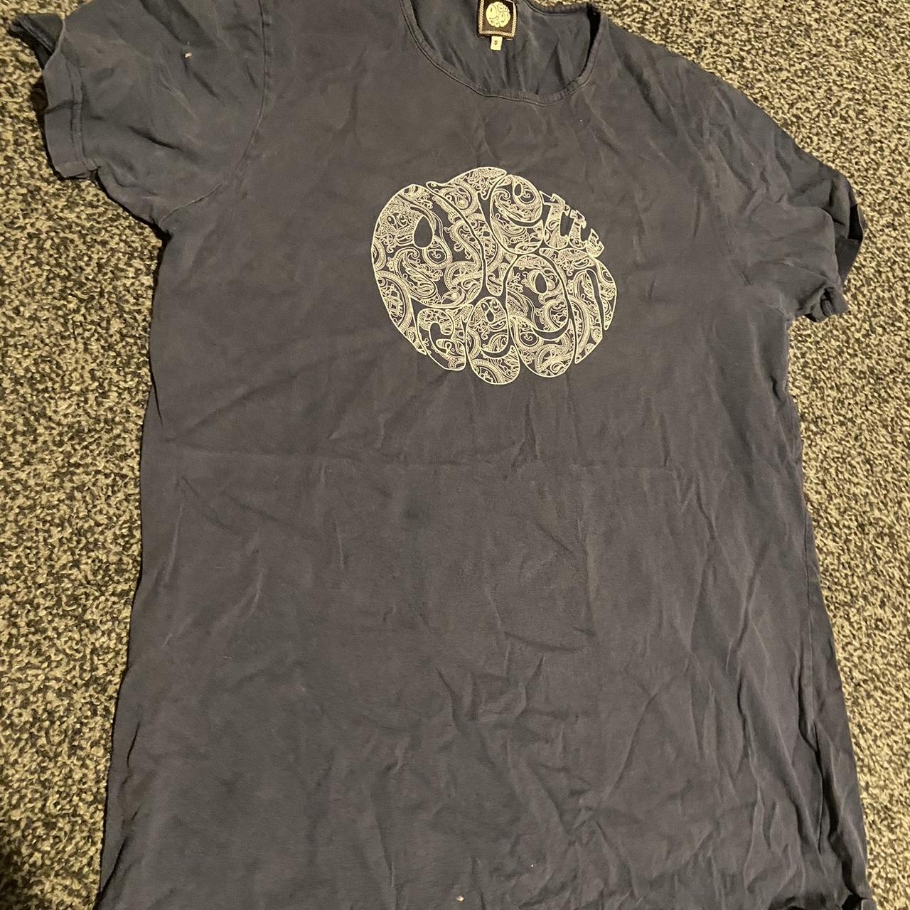 pretty green logo tshirt, worn a couple times but... - Depop